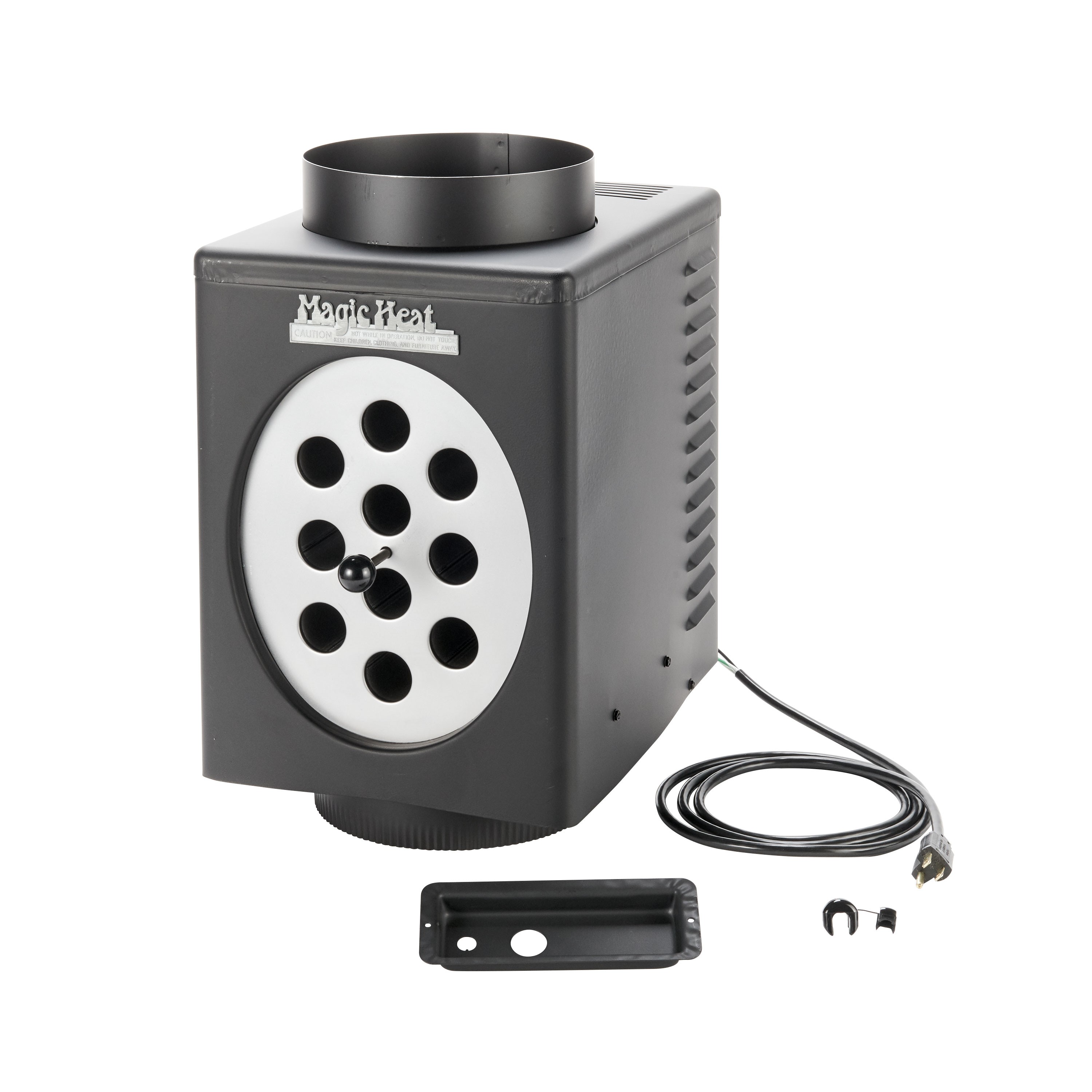 Magic Heat Bottom Crimp Heat Reclaimer for Wood Burning Appliances, 8-Inch