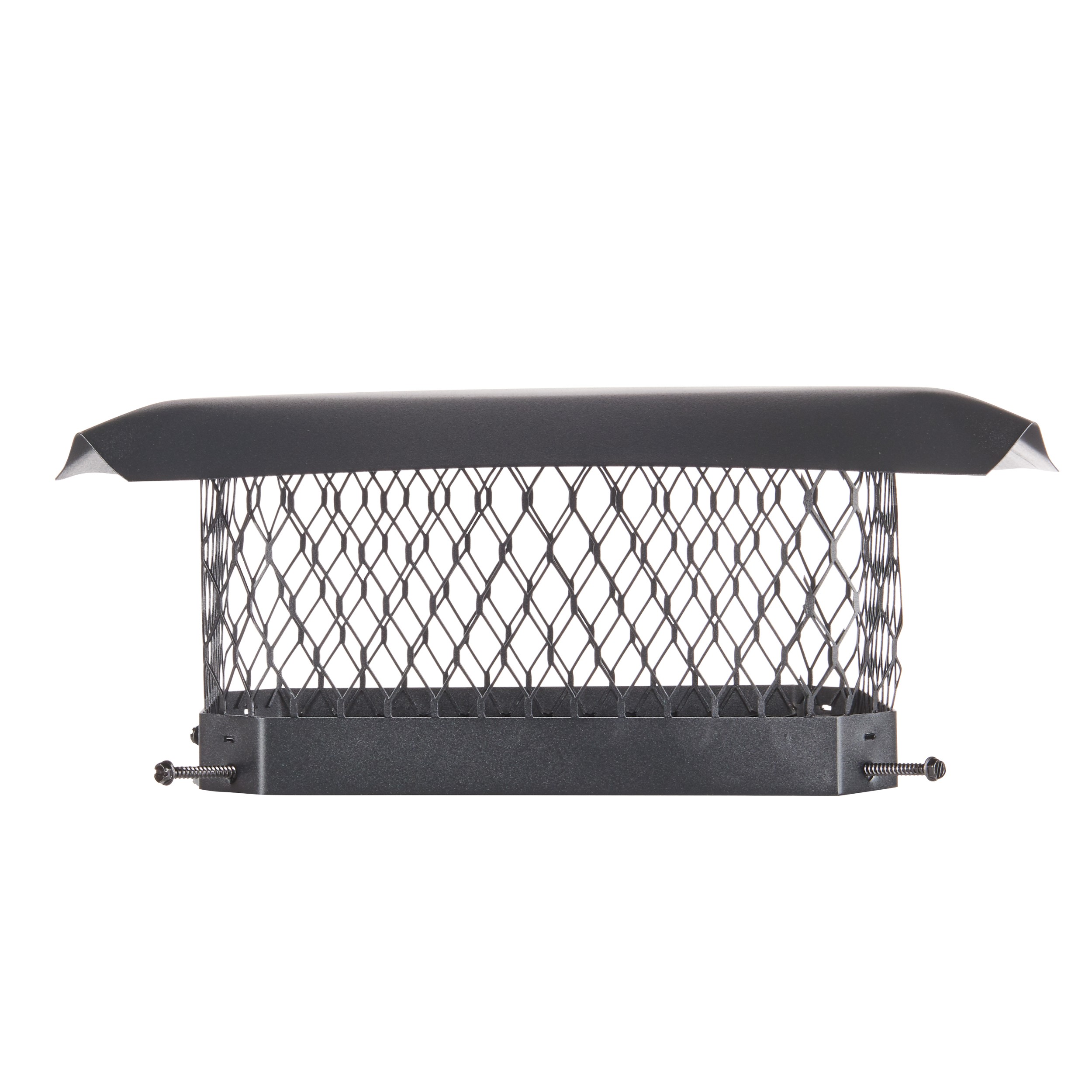Shelter 9-in. x 13-in. Black Galvanized Single Flue Chimney Cover