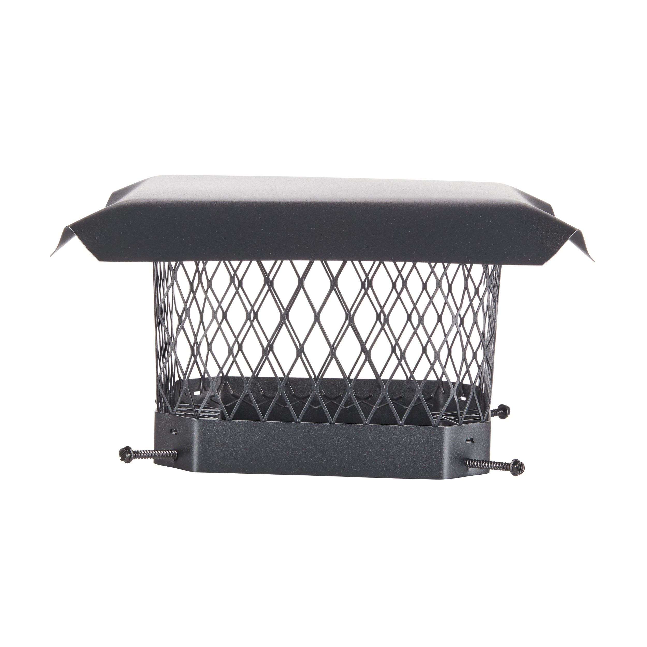 Shelter 9-in. x 9-in. Black Galvanized Single Flue Chimney Cover